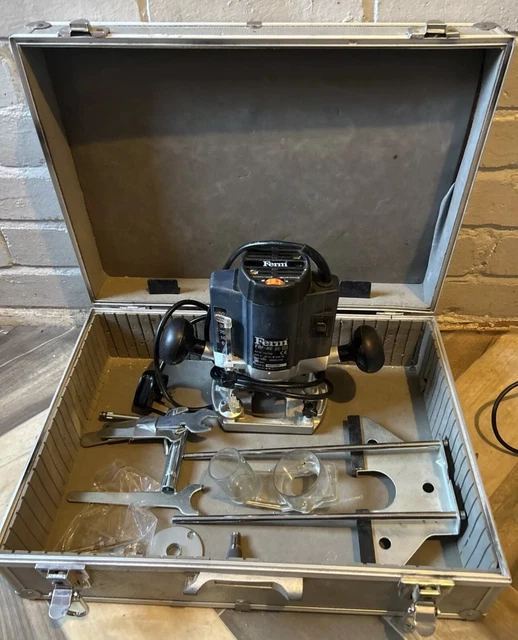 FERM FBF-8E PLUNGE Router PWO GC in Case With Attachements £40.00 ...