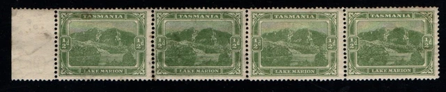AUSTRALIA TASMANIA 1905 1911 ½d Lake Marion strip of 4 SG249 MNH see ...