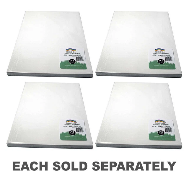 RAINBOW A3 GLOSS Digital Copy Paper 250pk (White) EUR 31,14 - PicClick FR