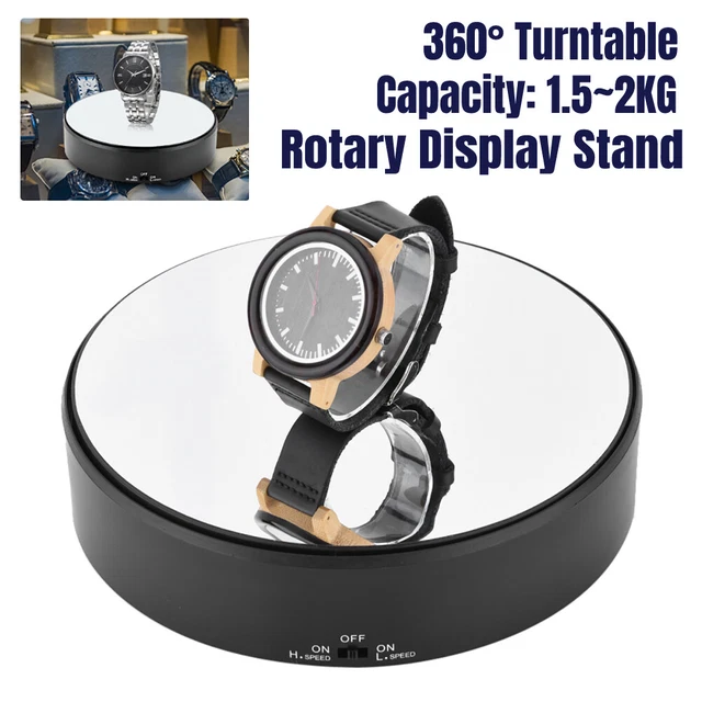 ADJUSTABLE BATTERY POWERED Motorized 360°Rotating Display Stand ...