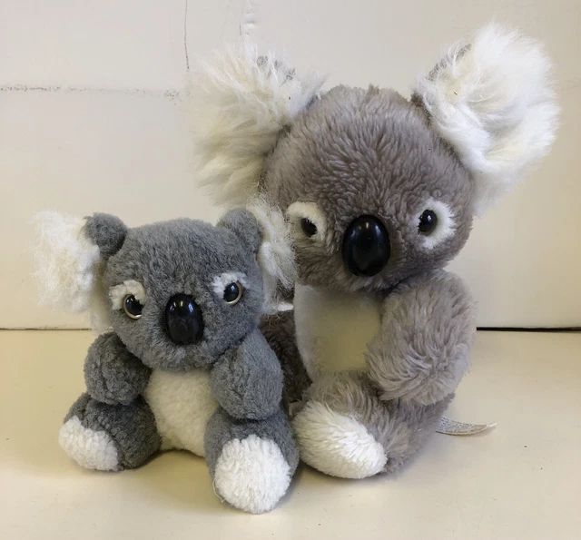 RARE VINTAGE CHAD Valley 8" Koala Bear Plush Collectable Soft Toy & His ...
