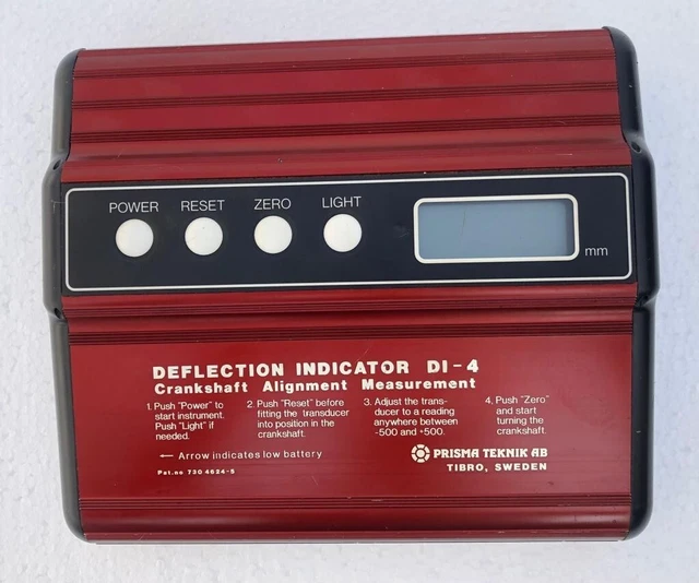 PRISMA TEKNIK AB Wartsila Di-4 Digital Crankshaft Deflection Indicator ...