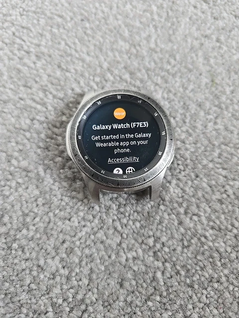 SAMSUNG GALAXY WATCH 44mm SM-R805F Smartwatch 4G Wi-Fi *read ...