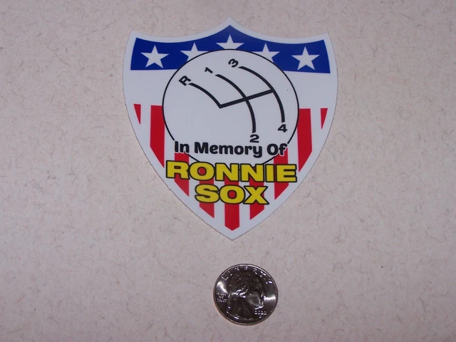 IN MEMORY OF Ronnie Sox - Pro Stock Driver - decal/sticker NHRA Drag ...