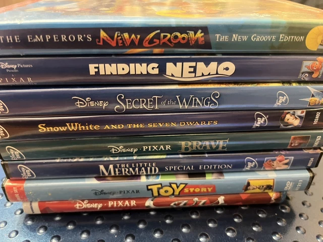 DISNEY DVDS DVDS Cars Toy Story Little Mermaid Brave Snow White Finding ...