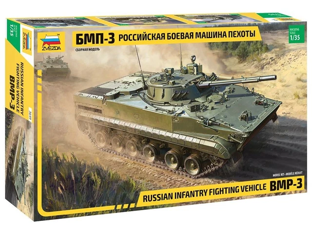 ZVEZDA 1/35 SCALE BMP Russian Armoured Tracked Vehicle model kit £44.68 ...