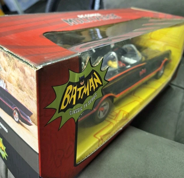1966 BATMOBILE BATMAN Classic TV Series with 6" Figures West Ward Robin ...