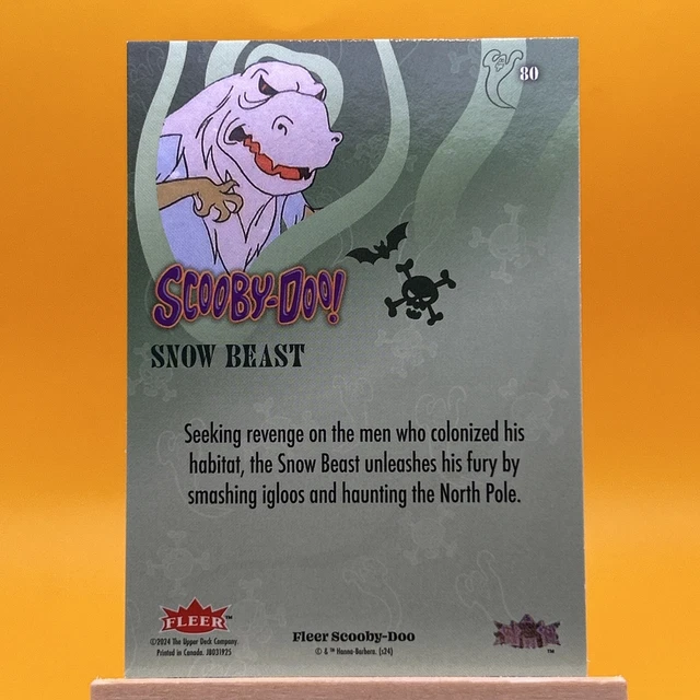#80 SNOW BEAST 2025 Fleer Scooby-Doo £1.78 - PicClick UK