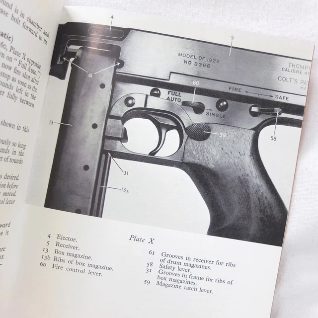 WW2 1941 THOMPSON Submachine Gun Manual Tommy Gun British Army Sub Machine Gun £45.00 - PicClick UK