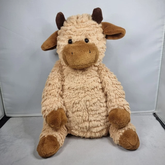 RARE JELLYCAT - Medium Fuddles Calf - Tan Soft Plush Beanie Toy 11" HTF ...