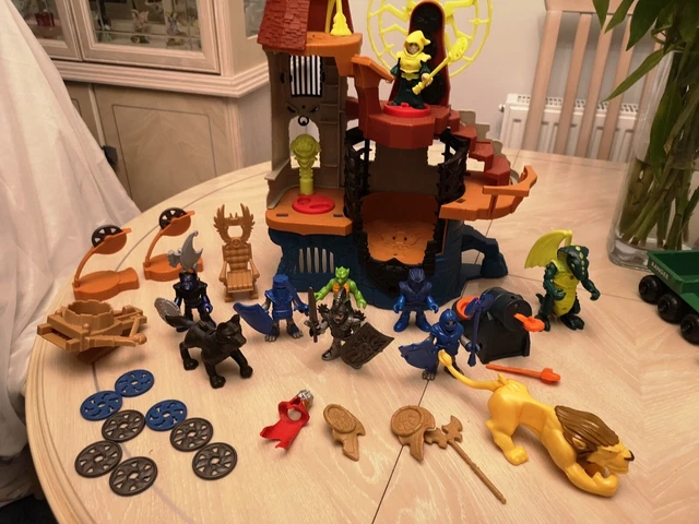 FISHER PRICE IMAGINEXT Wizard Tower Castle Playset Dragon Knights Lions ...