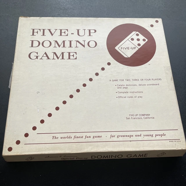 FIVE-UP DOMINO OFFICIAL Game Dominic Armanino Vintage 1968 RARE! £16.94 ...