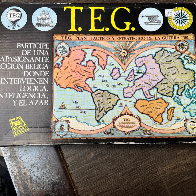 T.E.G. PLAN TACTICO Y Estrategico de la Guerra Board Game- Spanish- See ...