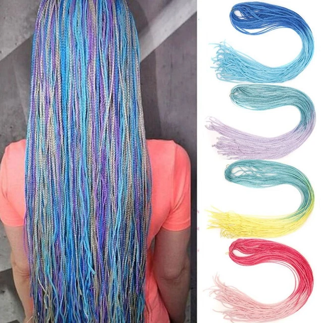 SYNTHETIC THIN BOX Braids Ombre Crochet Hair Extensions Zizi Braids ...