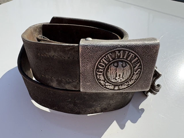 RARE GENUINE VINTAGE WW2 German Army NCO/EM Belt with Buckle £73.52 ...
