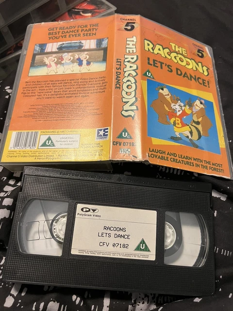 THE RACCOONS LET'S DANCE CHANNEL 5 VHS Video Tape Kids Animation £15.00 ...