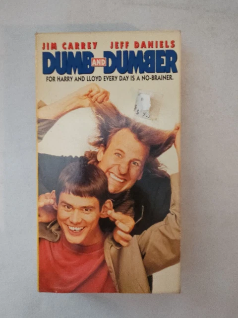 DUMB AND DUMBER VHS TAPE, Jim Carrey, COMPLETE/TESTED SEE PHOTOS ...