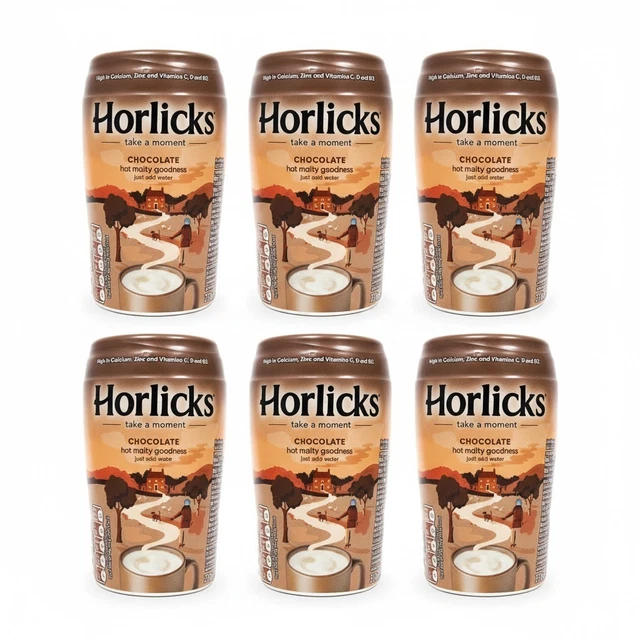 6 PACK HORLICKS Chocolate Flavor 6x270g - Nutritious Malted Milk Drink ...