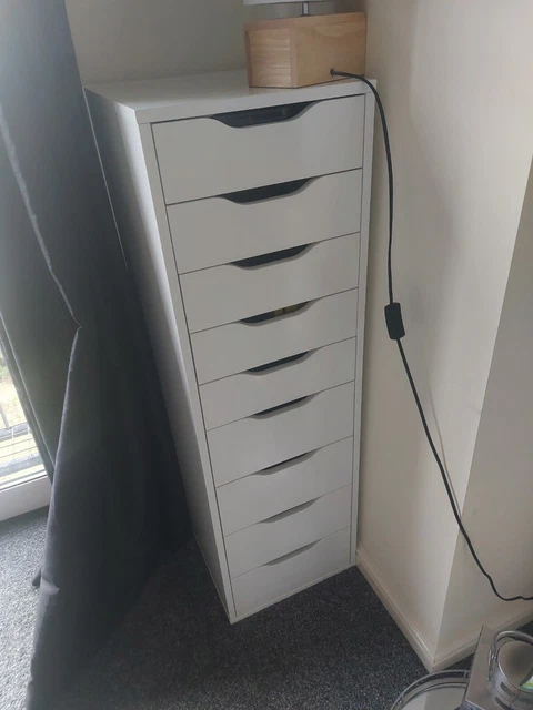 IKEA ALEX DRAWER Unit With 9 Drawers - White - Good used condition ...