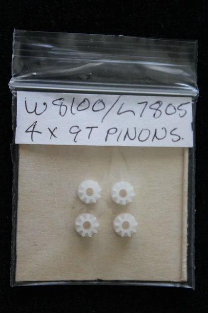 SCALEXTRIC 4 X 01796/W8100/L7805 9 T00Th Pinions $12.00 - PicClick AU