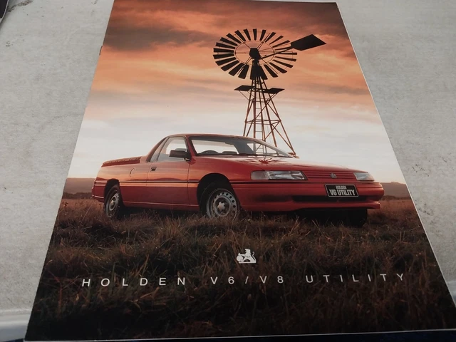 AUG 1990 HOLDEN VN COMMODORE UTE V6 & V8 Original Sales Brochure $29.95 ...