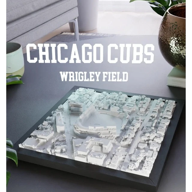CHICAGO CUBS WRIGLEY Field 3D Map Baseball Stadium $64.99 - PicClick