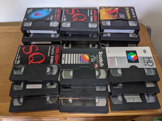 BUNDLE OF 18 VHS Tapes Videos Bundle -Used Sold as Blank £10.99 ...