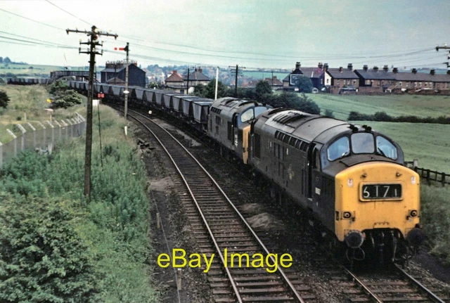 PHOTO RAILWAY 6X4 Class 37 D6867 and 6836 MGR Train Dodworth 13/8/70 £2 ...