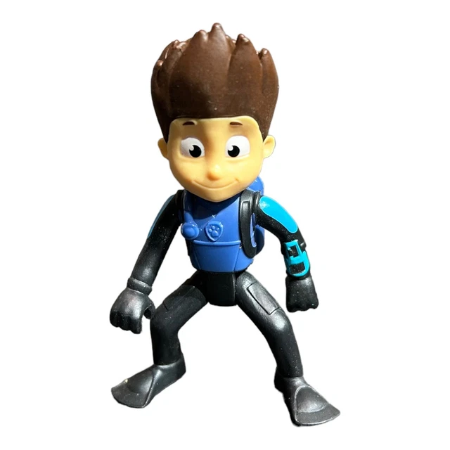 PAW PATROL MISSION Ryder Action Figure Safety Scuba Diver Deep Sea 3.75 ...