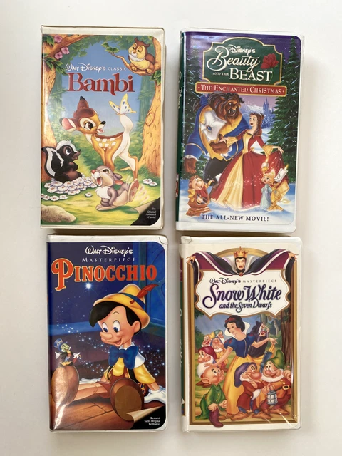 LOT OF 5 Disney Classic VHS. Bambi, Dumbo, Beauty & The Beast, Snow White… EUR 18,28 - PicClick FR