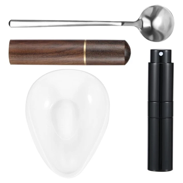 COFFEE CONTAINER ATOMIZING Bottle Metal Spoon Present for Coffee ...