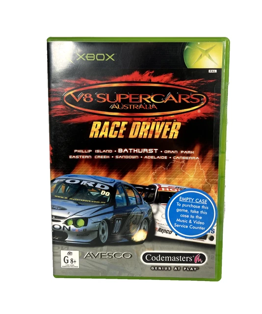 V8 SUPERCARS AUSTRALIA Race Driver Original Xbox 2003 Complete with ...