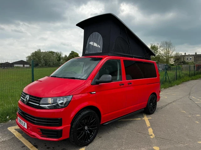 VW TRANSPORTER T6.1 Campervan 4 Berth Air Con Pop-top Low Miles Diesel ...