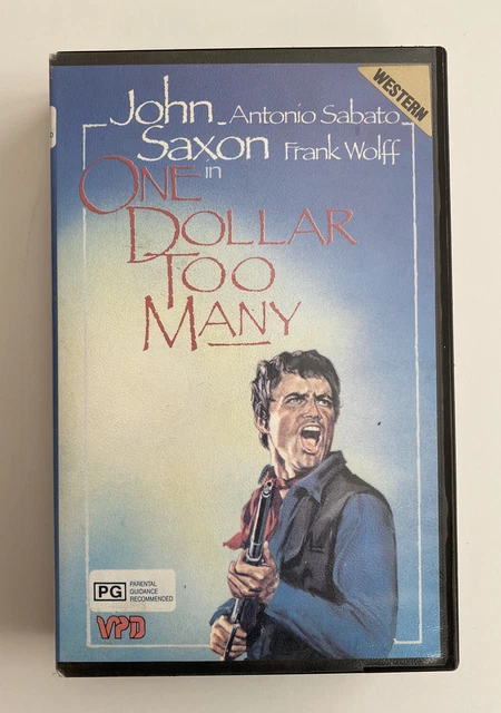 ONE DOLLAR TOO Many [VHS] VPD Video John Saxon Big Box Ex-Rental 1968 ...