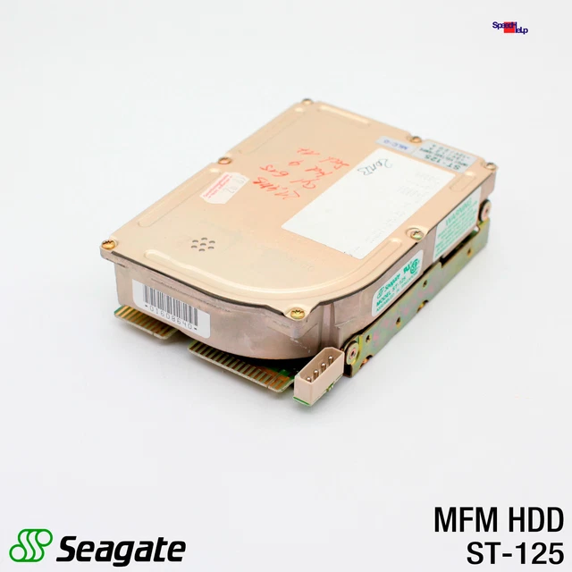 SEAGATE ST-125 20MB Mfm Retro Disco Rigido Hdd 8086 286 Testato Ms-Dos ...