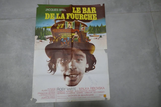 AFFICHE DE CINÉMA originale ancienne LE BAR DE LA FOURCHE Jacques BREL EUR 16,00 - PicClick FR