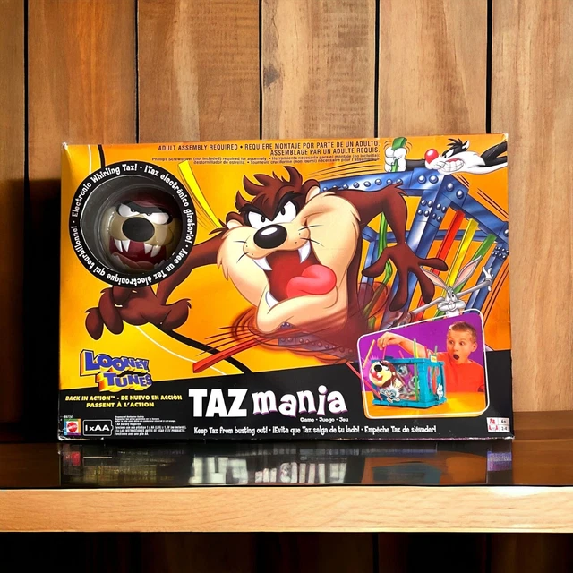 TAZ MANIA GAME MATTEL 2003 Looney Tunes WHIRLING TASMANIAN DEVIL TAZ ...