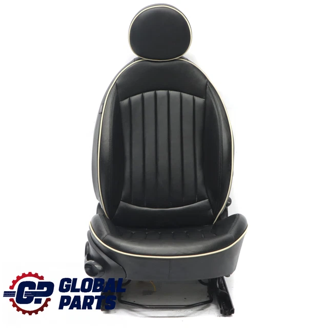 FRONT SEAT MINI Cooper R55 R56 Sport Heated Black Leather Right Side O ...