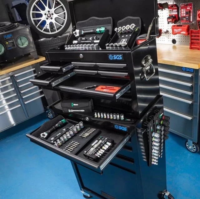 13 DRAWER TOOL Box Tool Chest Roller Cabinet £187.91 - PicClick UK