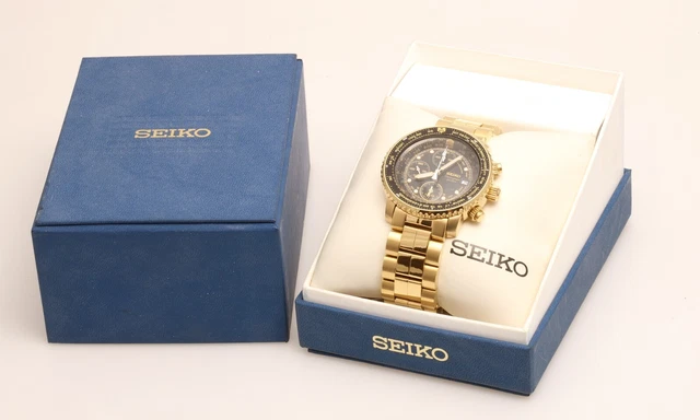 SEIKO ANALOG QUARTZ Cal. 7T62 Alarm Chronograph Timer EUR 198,00 ...