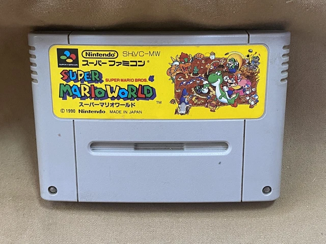 JAPANESE VERSION SUPER Mario World, tested Nintendo SNES SFC £0.94 ...
