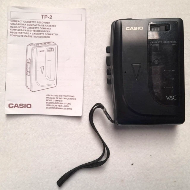 WALKMAN CASIO TP-2 lettore Cassette Vintage recorder player MC _S5 EUR ...