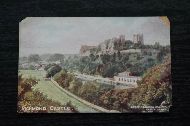 POSTCARD RICHMOND CASTLE Yorkshire Unposted Great Northern Railway ...