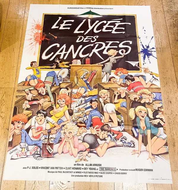 LE LYCÉE DES CANCRES Affiche cinéma 120x160 ALLAN ARKUSH, VAN PATTEN, HOWARD EUR 26,00 - PicClick FR