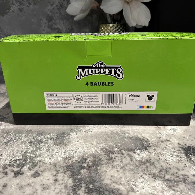 DISNEY THE MUPPETS Christmas Baubles Asda 2025 - Complete Set Miss ...