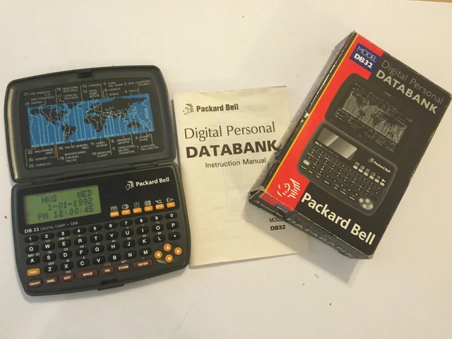 PACKARD BELL DB32 Digital Diary Organizer Databank Telephone Calculator ...
