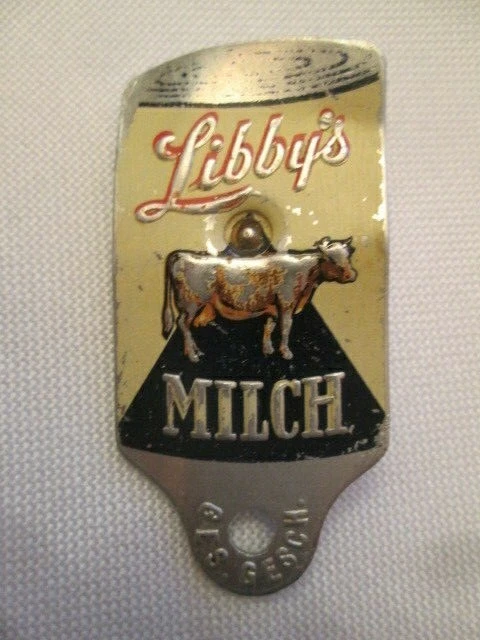 LIBBY´S MILCH Blechöffner mit Dorn um 1930 EUR 18,00 - PicClick DE