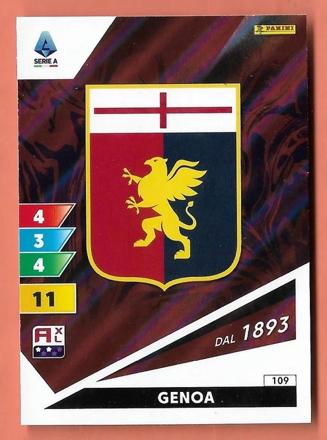 PANINI CALCIATORI ADRENALYN 2024-25 2025 CARD N.109 Logo Genoa Logo EUR ...