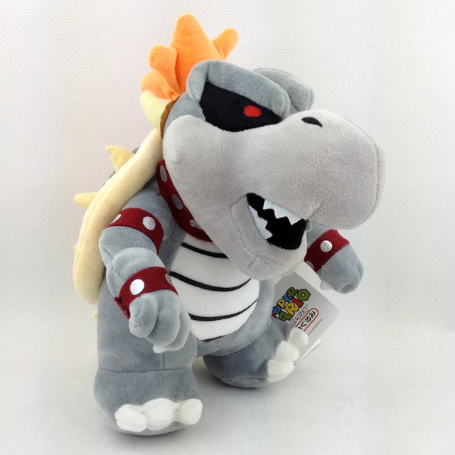 DRY BOWSER SUPER Mario Bros Bone Skeleton Plush Toy Stuffed Animal 9" £ ...