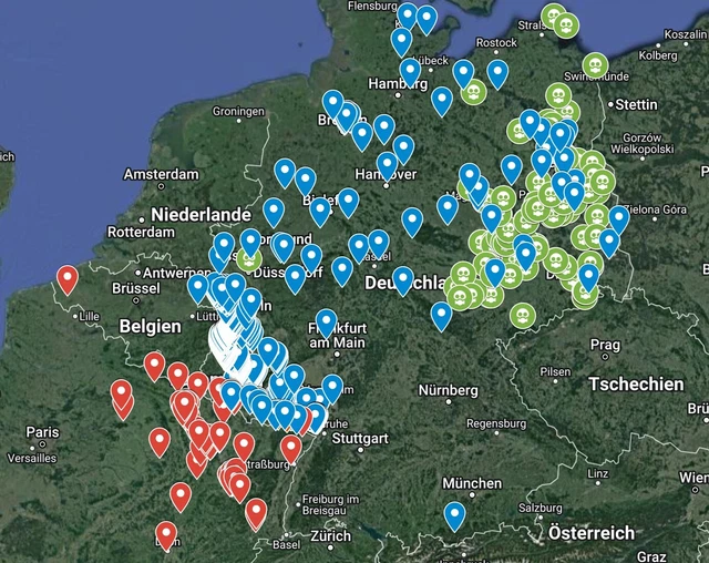 MILITÄR BUNKER LOST Places Karte Deutschland Urbex Map Abandoned Places ...